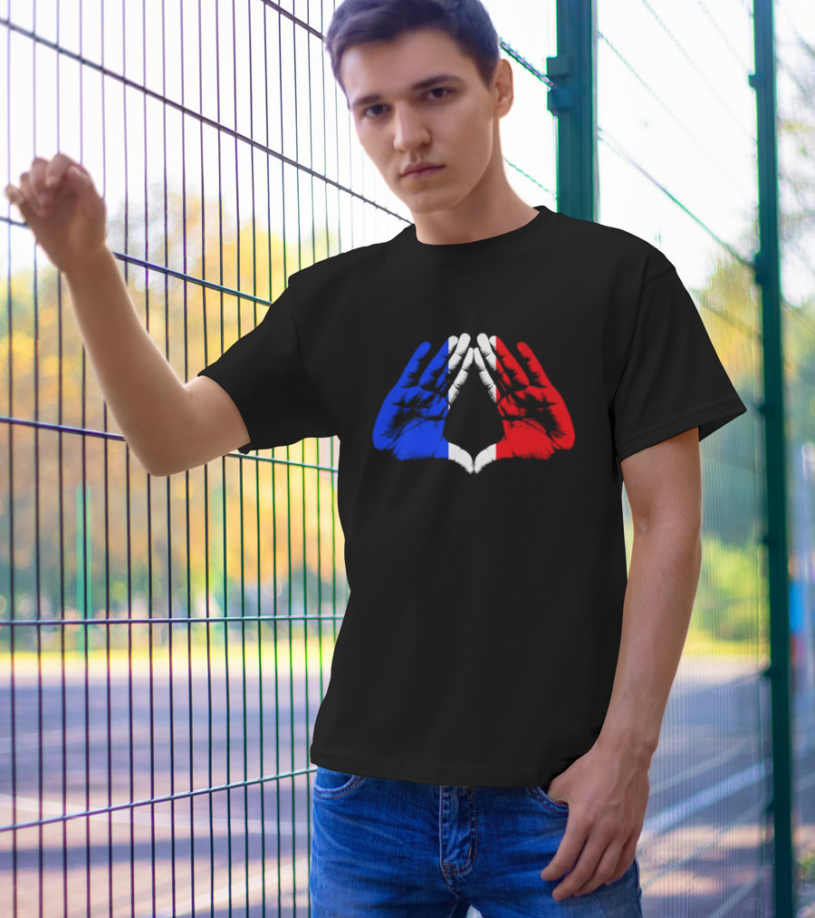 Reasonable Doubt 30th Anniversary Paris Tour French Flag Hands Icon J Z30 T-Shirt