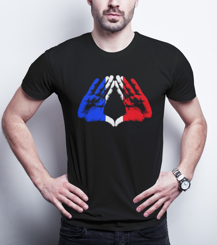Reasonable Doubt 30th Anniversary Paris Tour French Flag Hands Icon J Z30 T-Shirt