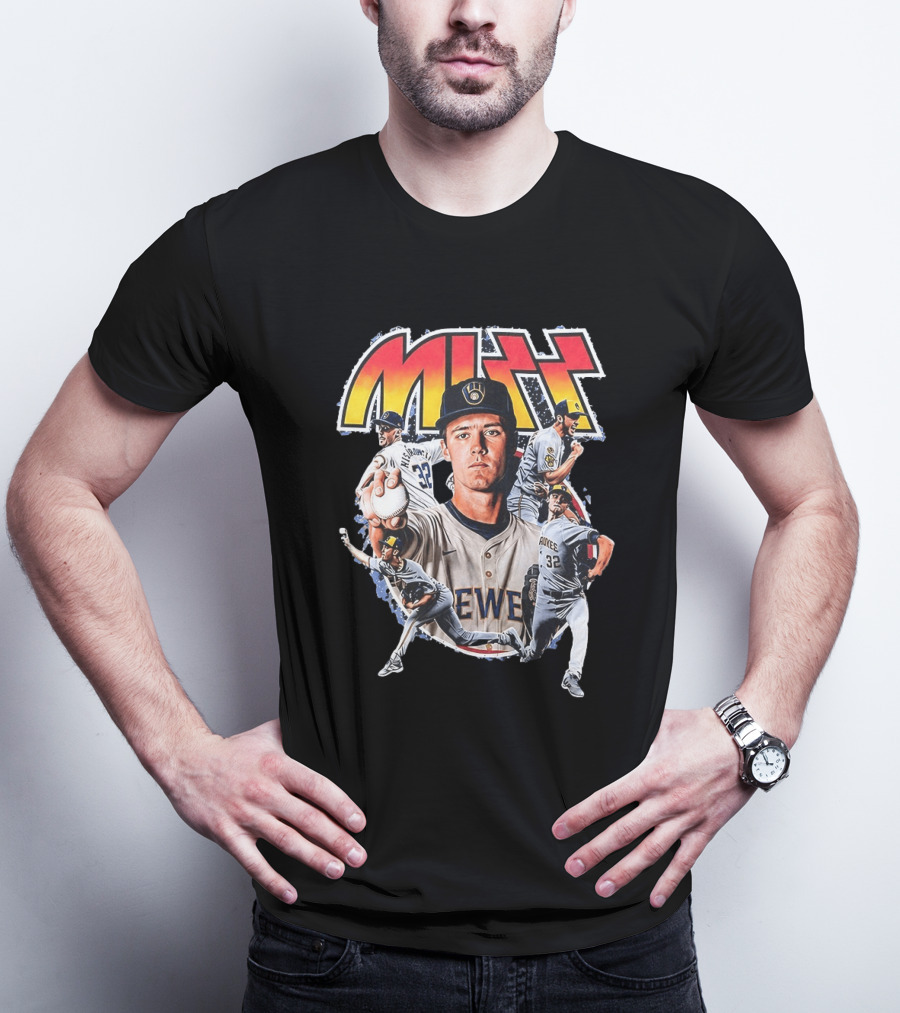 MIZZ Milwaukee Brewers Christian Yelich MLB Rock N' Roll T-Shirt