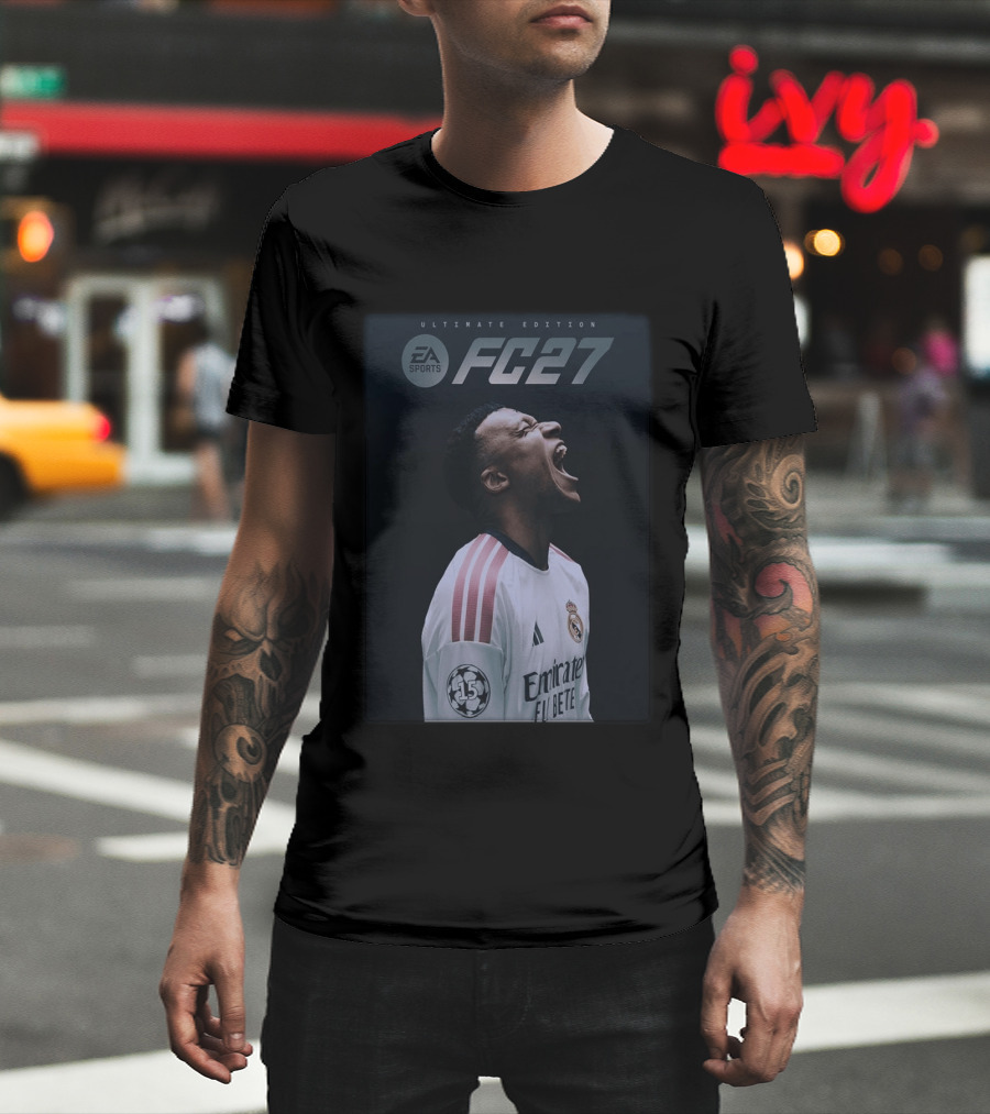 EA Sports FC 27 Ultimate Edition Kylian Mbappé Real Madrid Fútbol Club 2023 T-Shirt