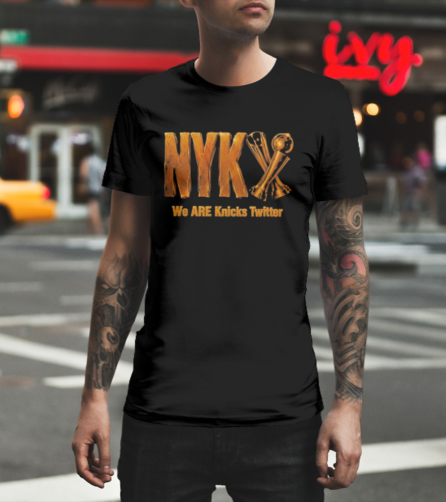 NYK We Are Knicks Twitter Trophy T-Shirt