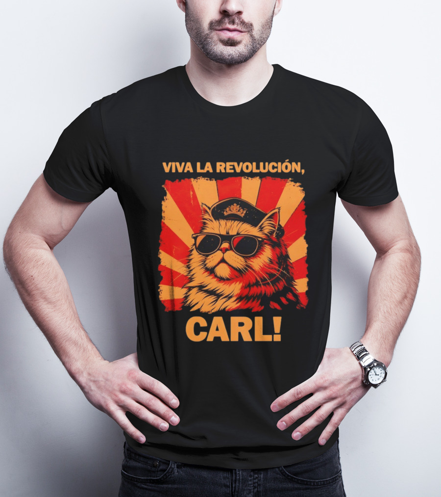 Viva La Revolución Carl Persian Cat King T-Shirt