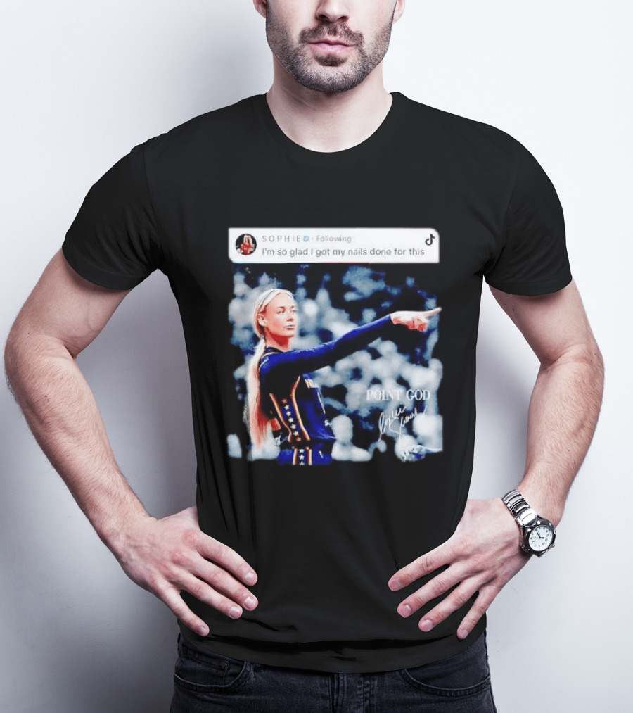 Sophie Cunningham Point God Indiana Fever I'm So Glad I Got My Nails Done For This T-Shirt