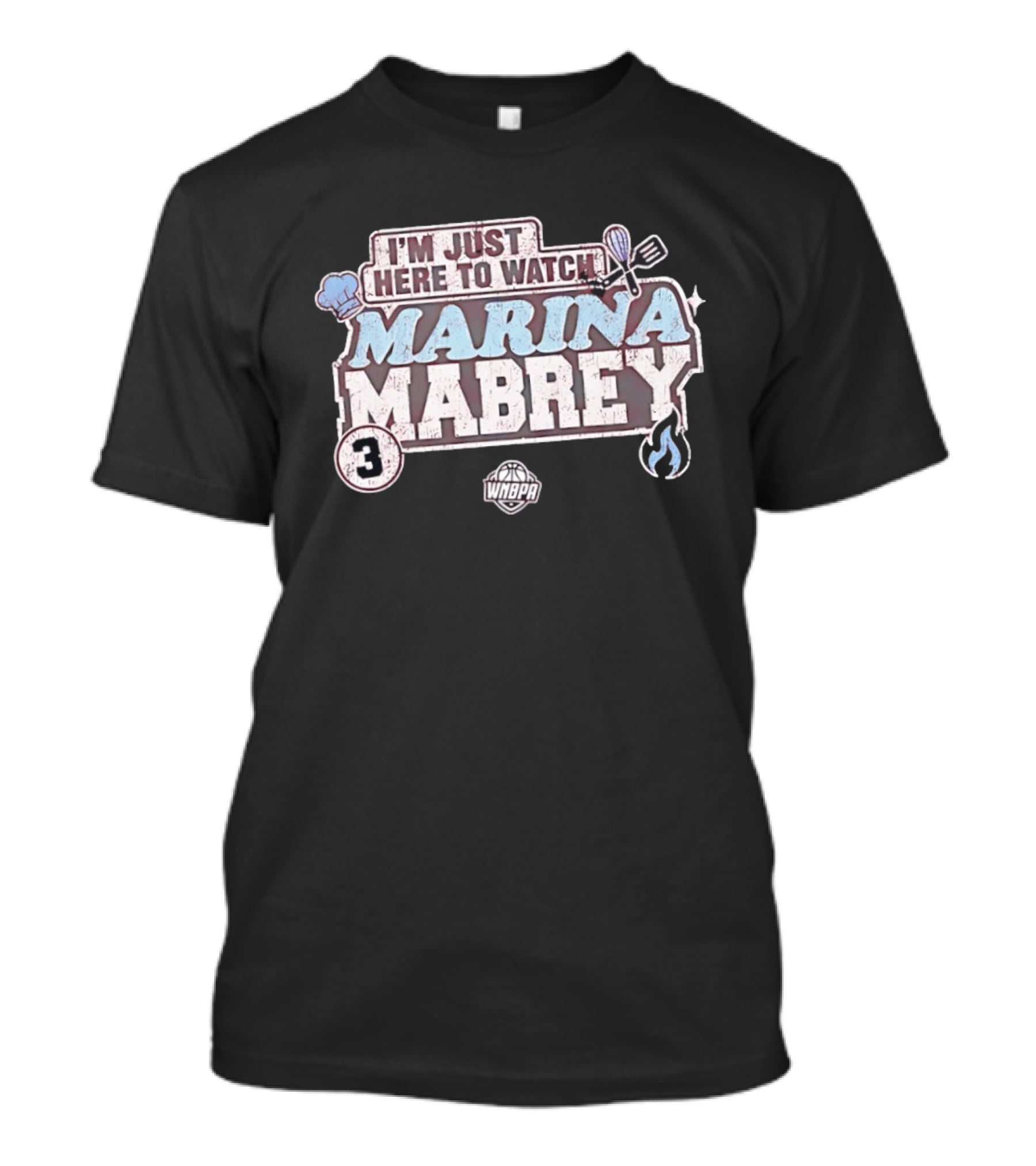 I'm Just Here To Marina Mabrey WNBA 3 Toronto Tempo T-Shirt