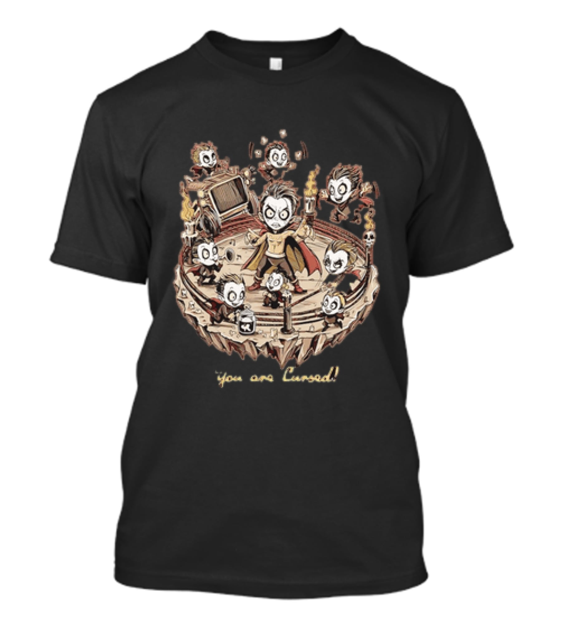 Vampire Ring Leader Performers You Are Cursed Ensemble With Miniature Creatures T-Shirt