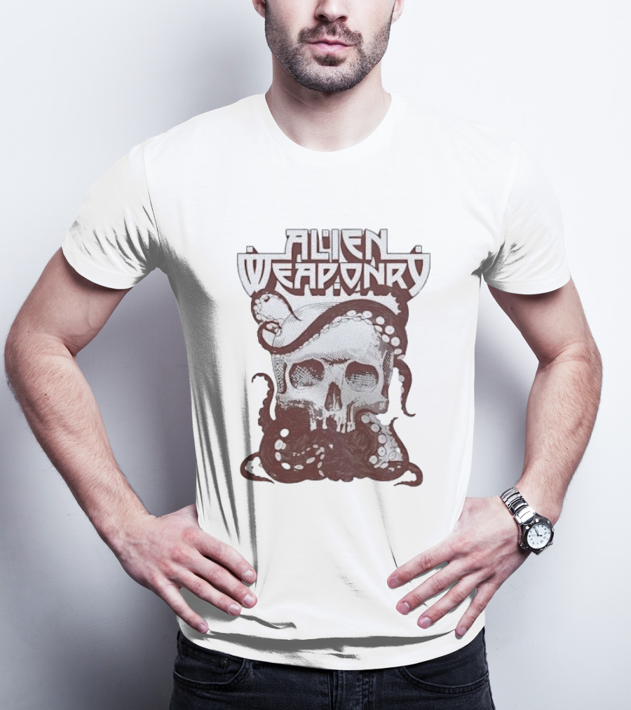 Alien Weaponry Skull Octopus Band Merchandise T-Shirt