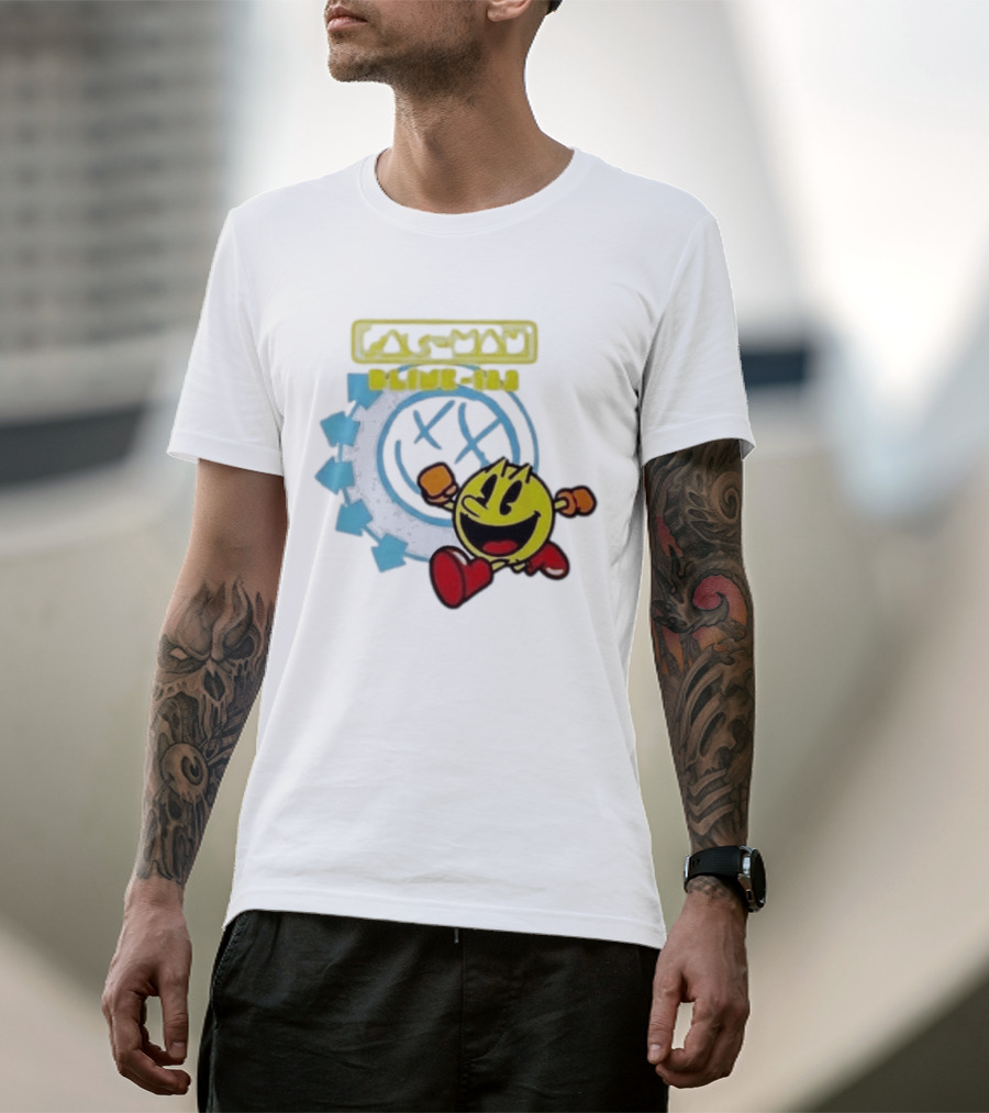 Pac Man Blink 182 Band Crossover Collaborative T-Shirt