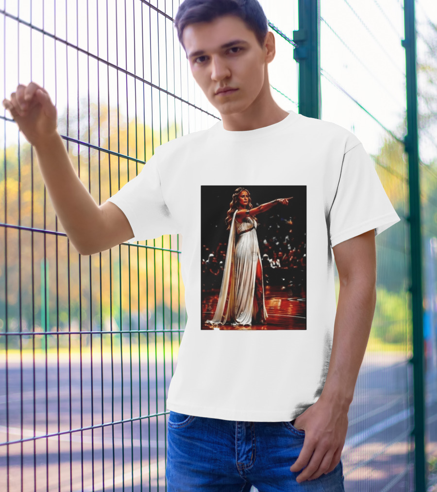 Sophia Cunningham WNBA Goddess Pointing Her Finger Basketball Victory Empowerment T-Shirt