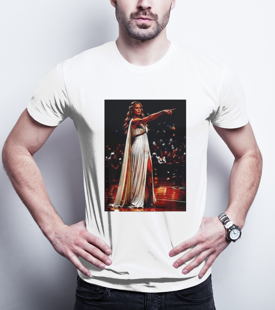 Sophia Cunningham WNBA Goddess Pointing Her Finger Basketball Victory Empowerment T-Shirt