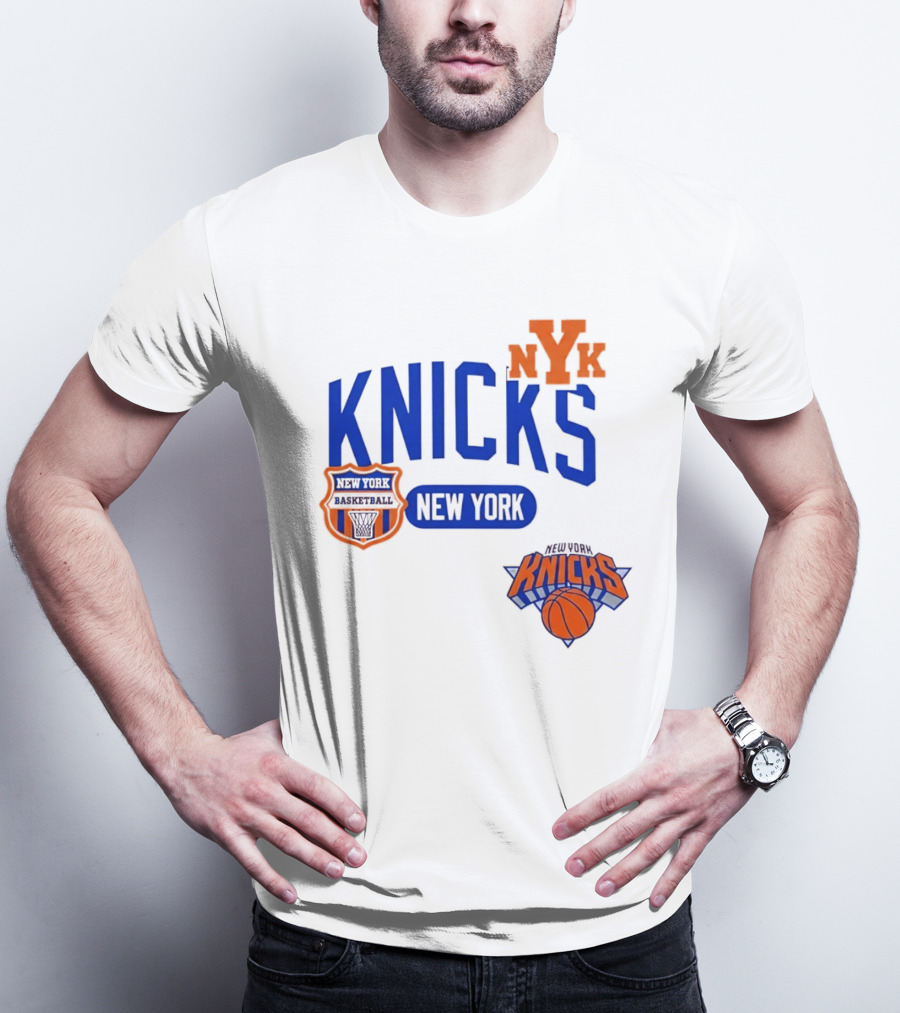 Stephon Marbury Pro Standard New York Knicks NBA Letterman NYK T-Shirt