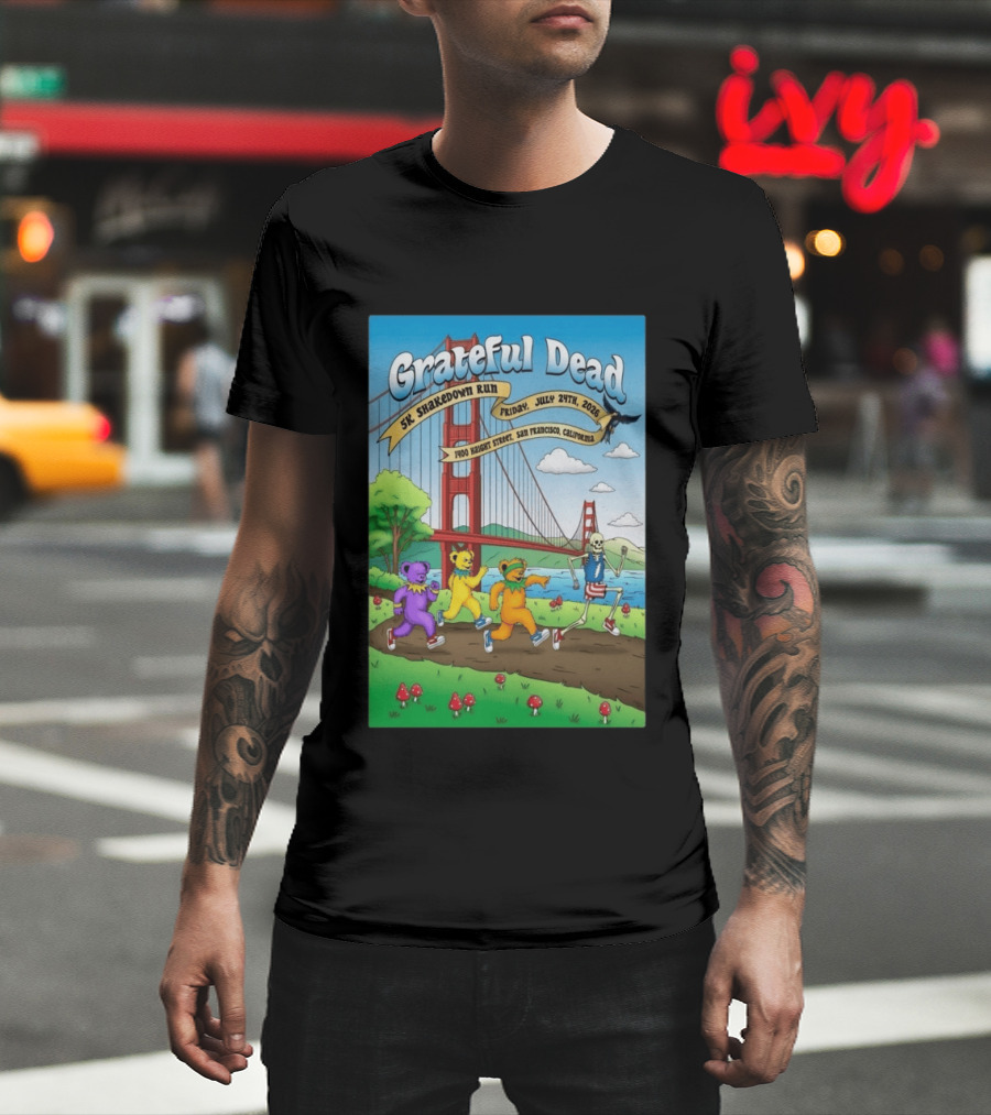 Grateful Dead 5K Shakedown Run July 24 2026 San Francisco California T-Shirt