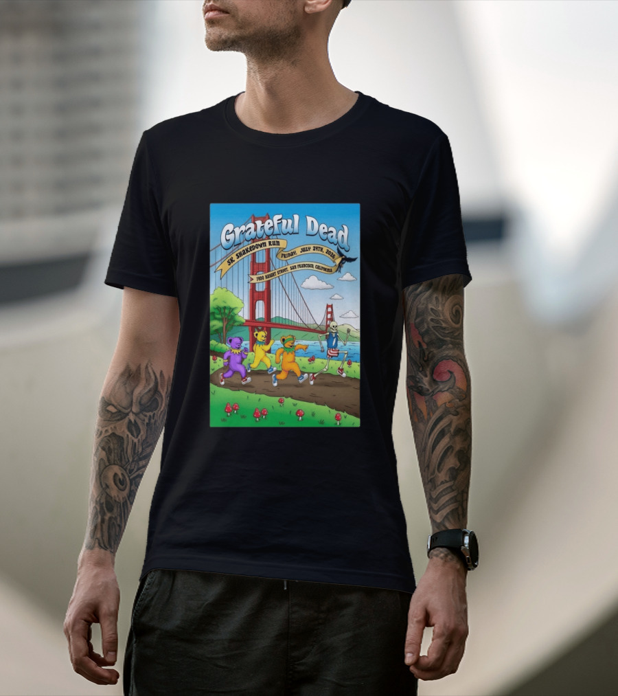 Grateful Dead 5K Shakedown Run July 24 2026 San Francisco California T-Shirt