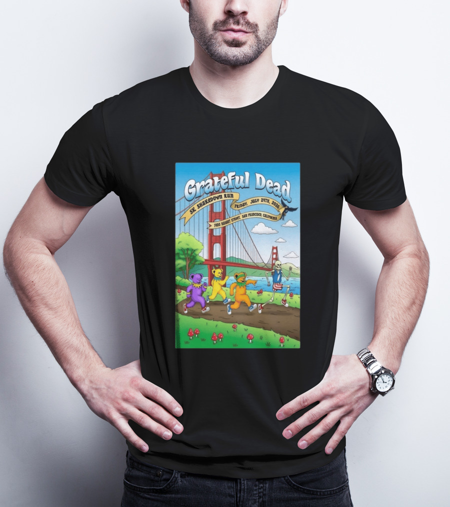 Grateful Dead 5K Shakedown Run July 24 2026 San Francisco California T-Shirt