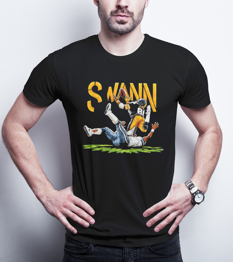 Lynn Swann 88 Pittsburgh Steelers Football Catch Painting T-Shirt