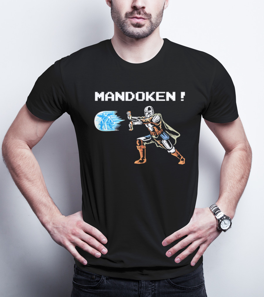 Mandoken The Mandalorian Grogu Force Move Fusion T-Shirt