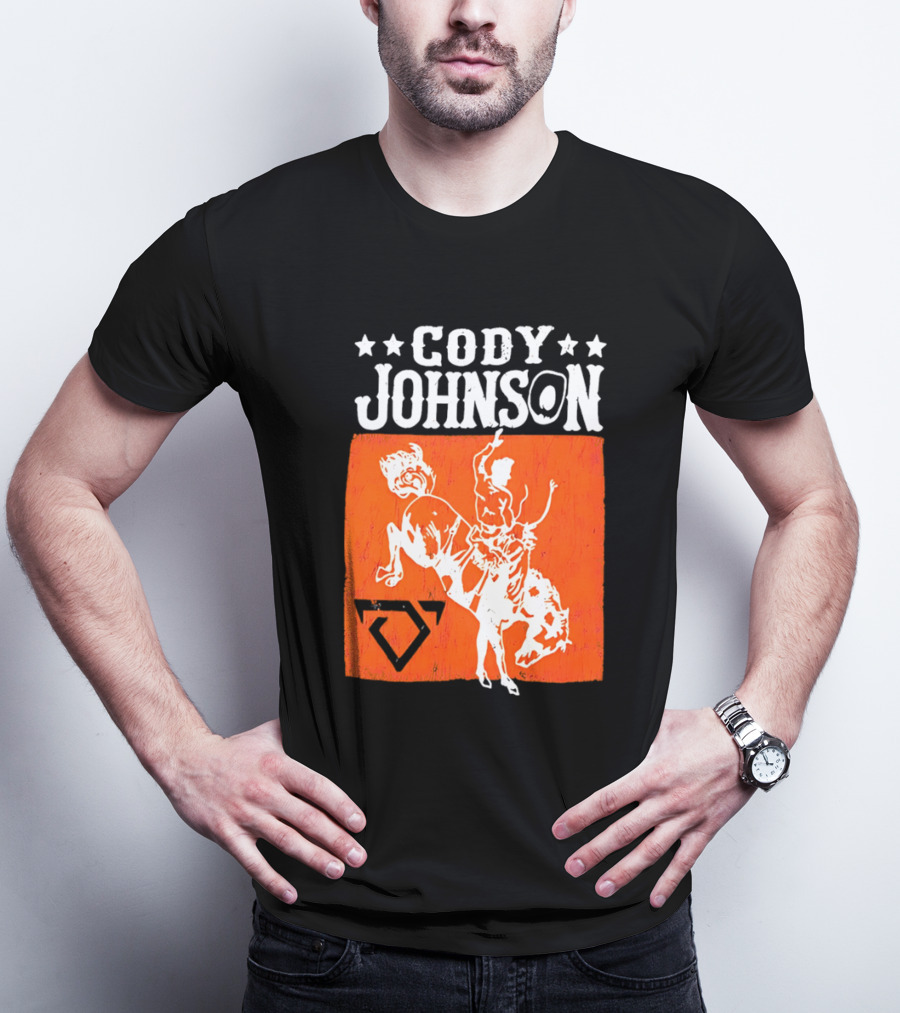 Cody Johnson Cowboy Rodeo Bucking Horse Vintage Western T-Shirt