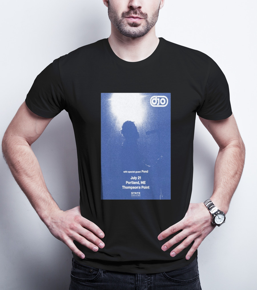 Djo July 21 Portland ME Thompson's Point State Theatre With Special Guest Pond T-Shirt