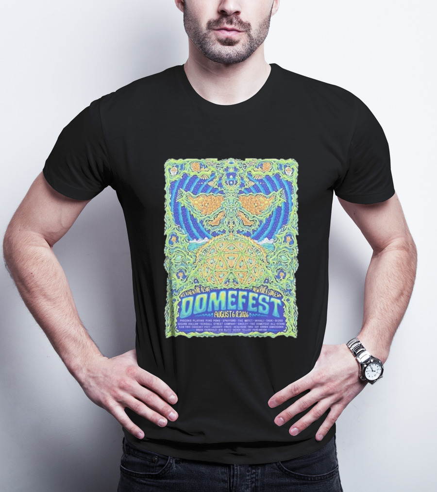 Domefest Line Up At ACE Adventure Resort In New River Gorge West Virginia On August 6 8 2026 T-Shirt