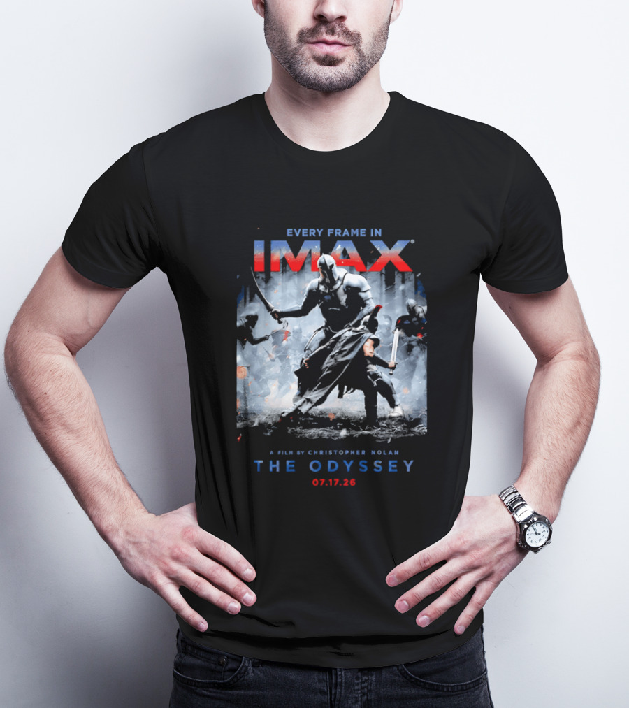 Every Frame In IMAX A Film By Christopher Nolan The Odyssey 07.17.26 T-Shirt