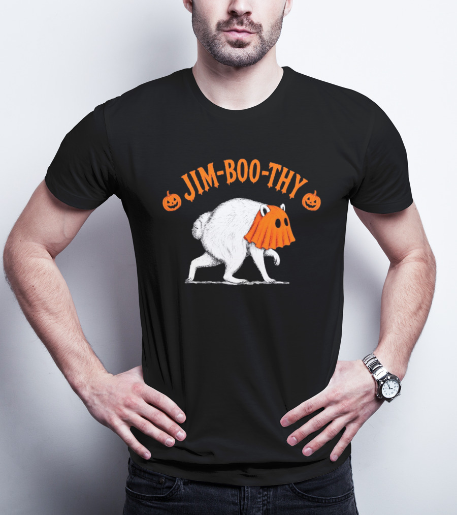 Jim Boo Thy Trash Panda Ghost Raccoon Halloween Meme T-Shirt