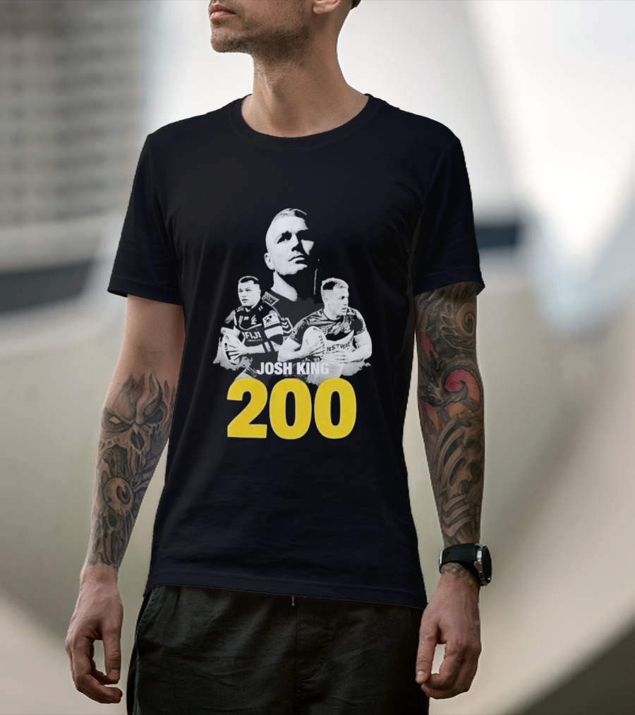 Josh King 200 Rugby Milestone T-Shirt