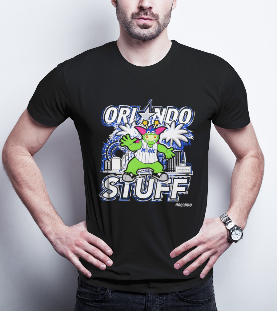 Orlando Magic Stuff Mascot NBA Basketball Fantasy Fun T-Shirt