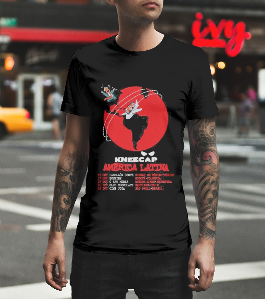 Kneecap América Latina 2026 Tour Dates Oct 15 Mexico City Bogotá Buenos Aires Santiago São Paulo T-Shirt