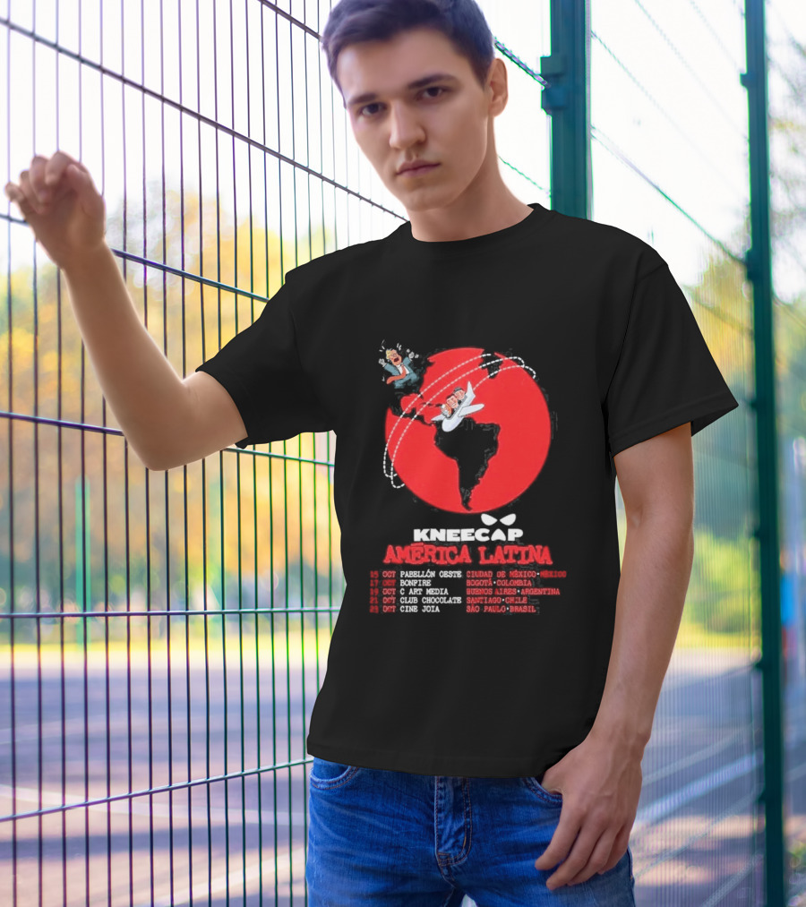 Kneecap América Latina 2026 Tour Dates Oct 15 Mexico City Bogotá Buenos Aires Santiago São Paulo T-Shirt