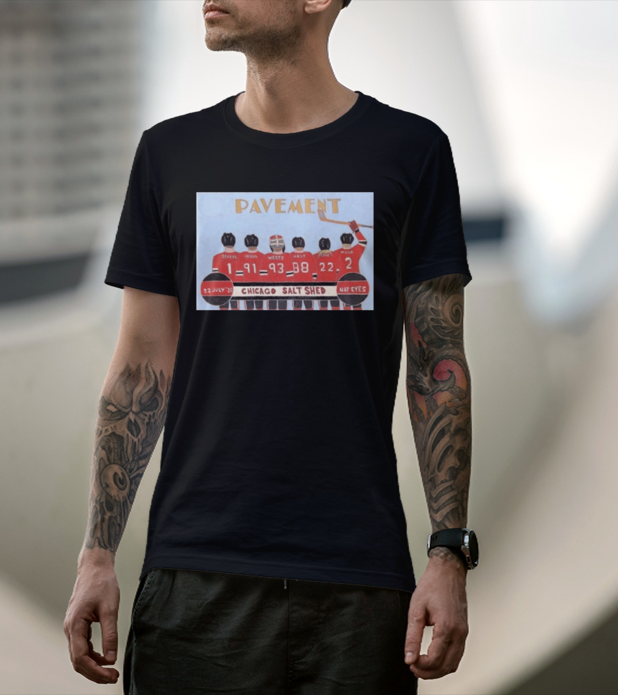 Pavement Band Chicago Salt Shed Nap Eyes July 22 2026 Hockey T-Shirt