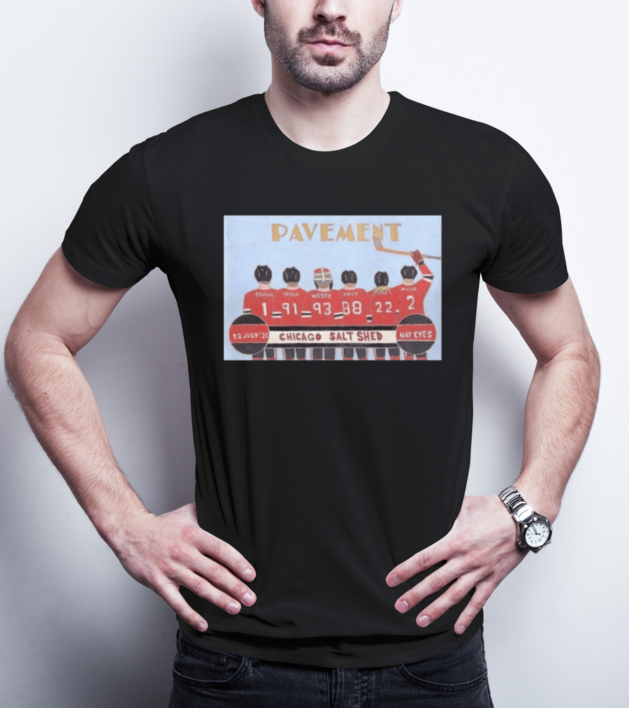 Pavement Band Chicago Salt Shed Nap Eyes July 22 2026 Hockey T-Shirt