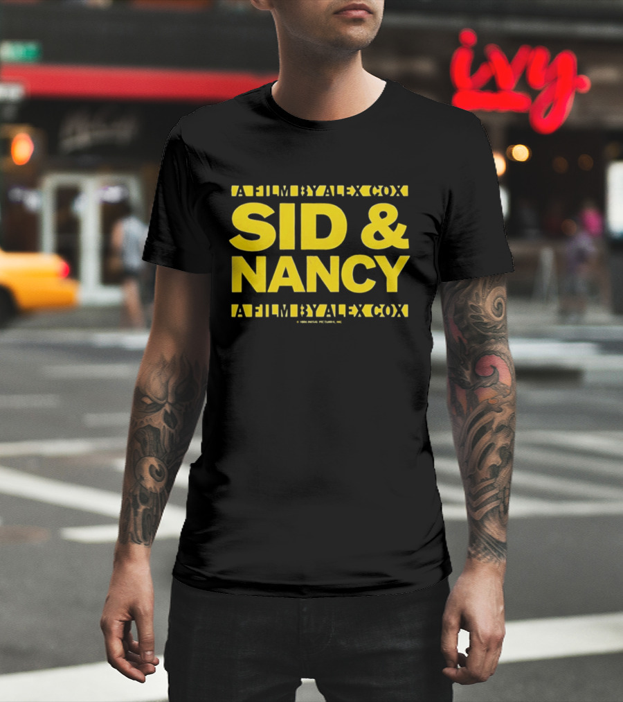 Sid & Nancy Movie Promo Yellow T-Shirt