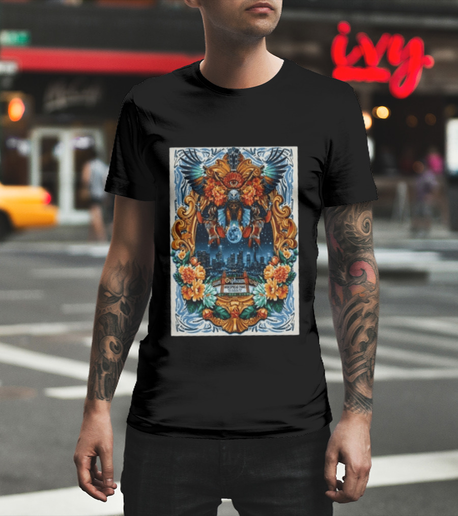 Widespread Panic Orpheum Theatre Los Angeles July 23 25 2026 Tour Vibrant Ornate T-Shirt