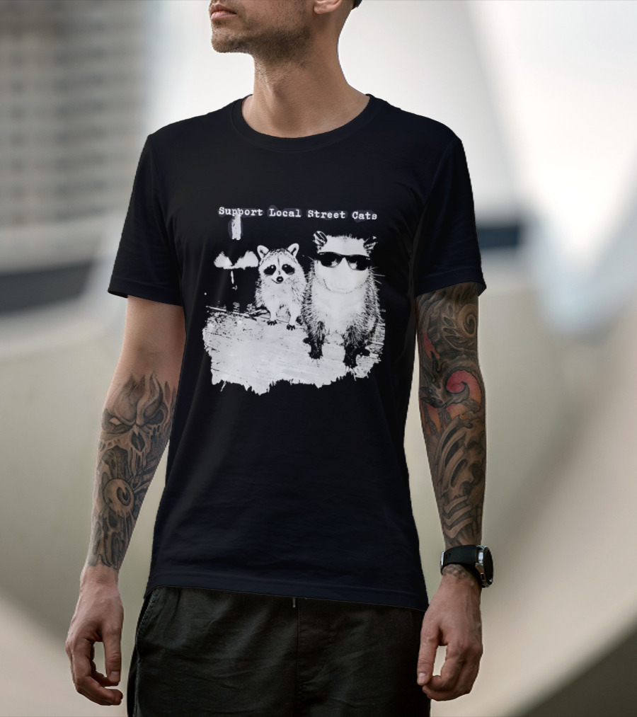 Support Local Street Cats Feline Advocacy T-Shirt