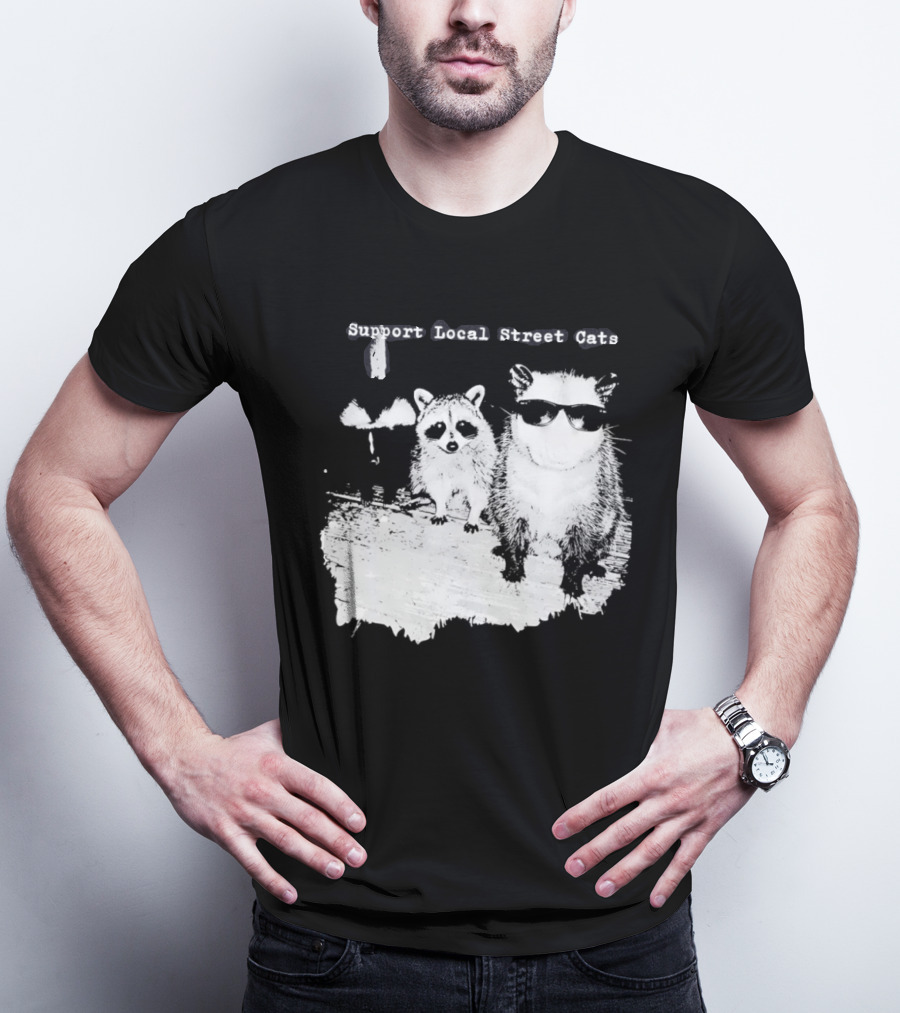 Support Local Street Cats Feline Advocacy T-Shirt
