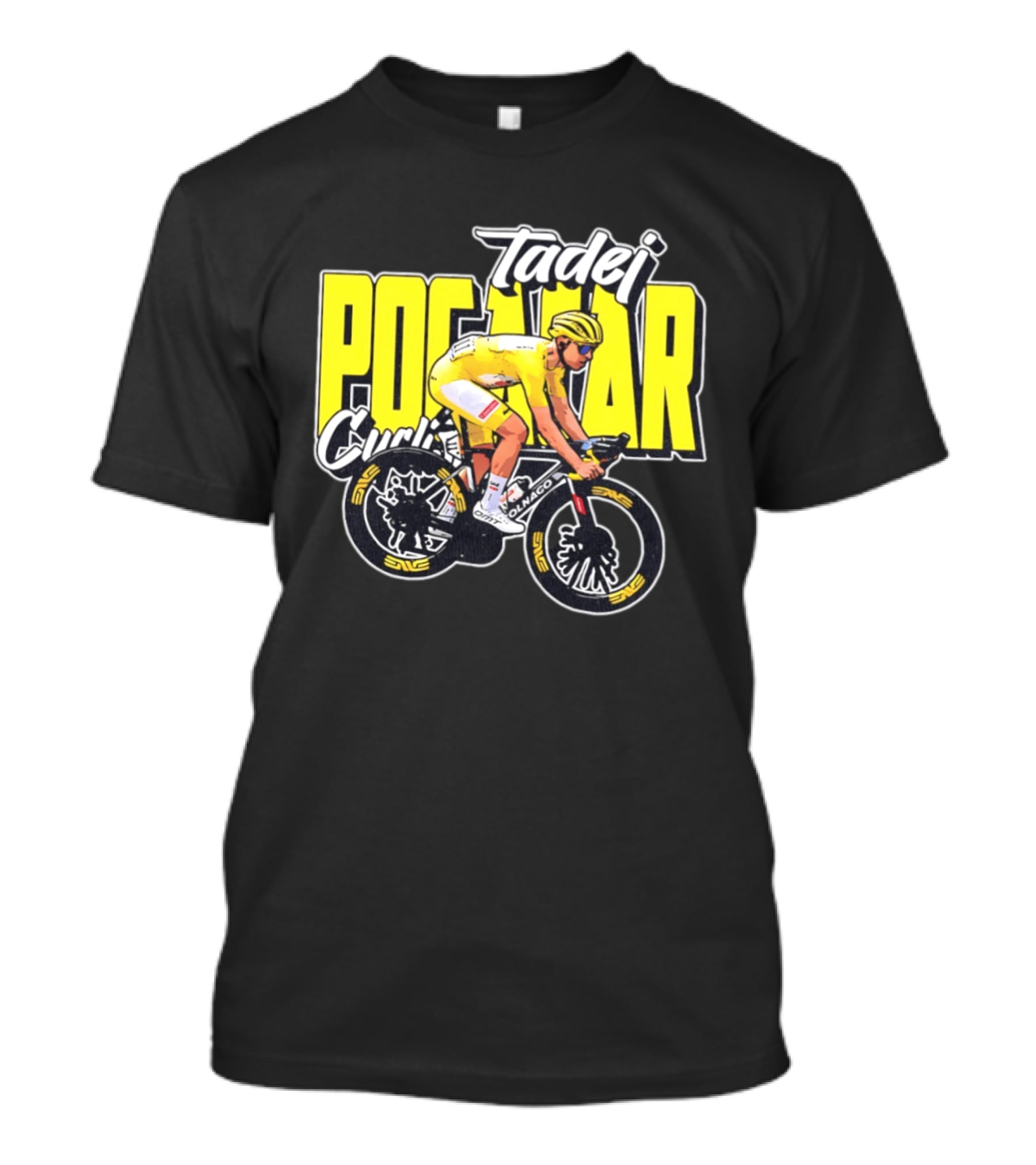 Tadej Pogačar Cyclist Colnago Yellow Jersey T-Shirt