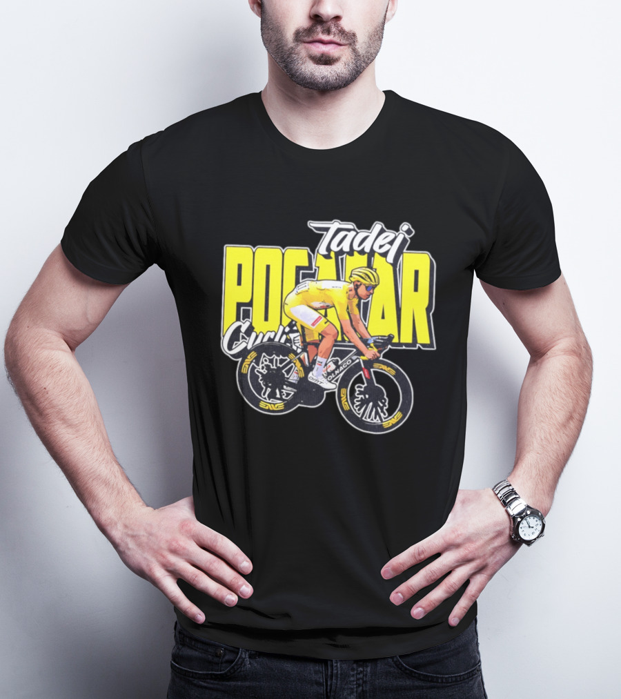 Tadej Pogačar Cyclist Colnago Yellow Jersey T-Shirt