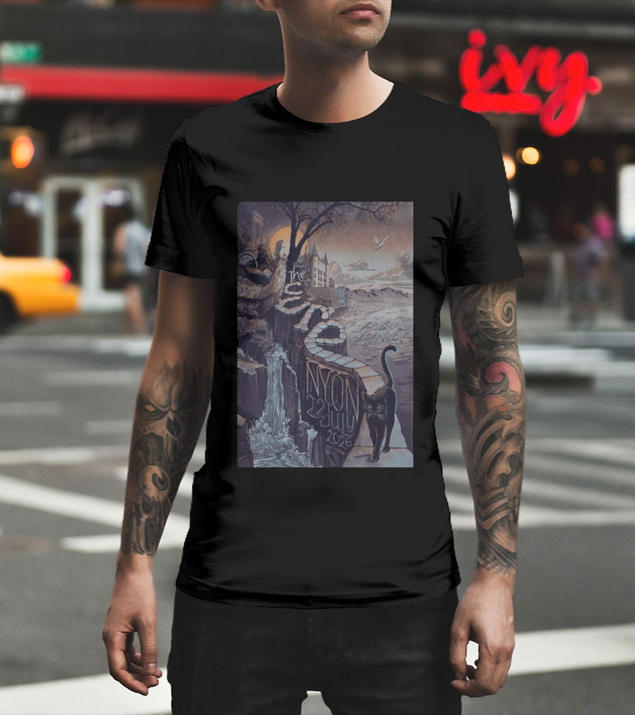 The Cure Paléo Festival Nyon 23 July 2026 Cat And Castle Scenic Pathway T-Shirt