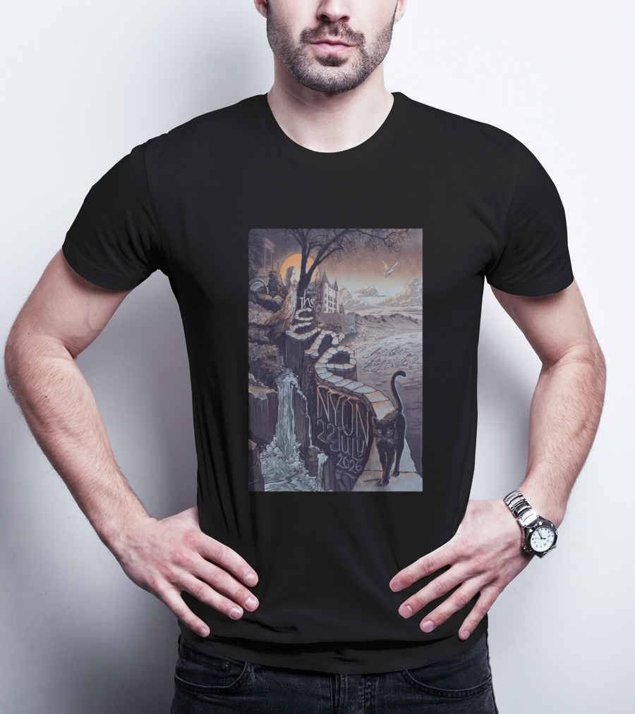 The Cure Paléo Festival Nyon 23 July 2026 Cat And Castle Scenic Pathway T-Shirt