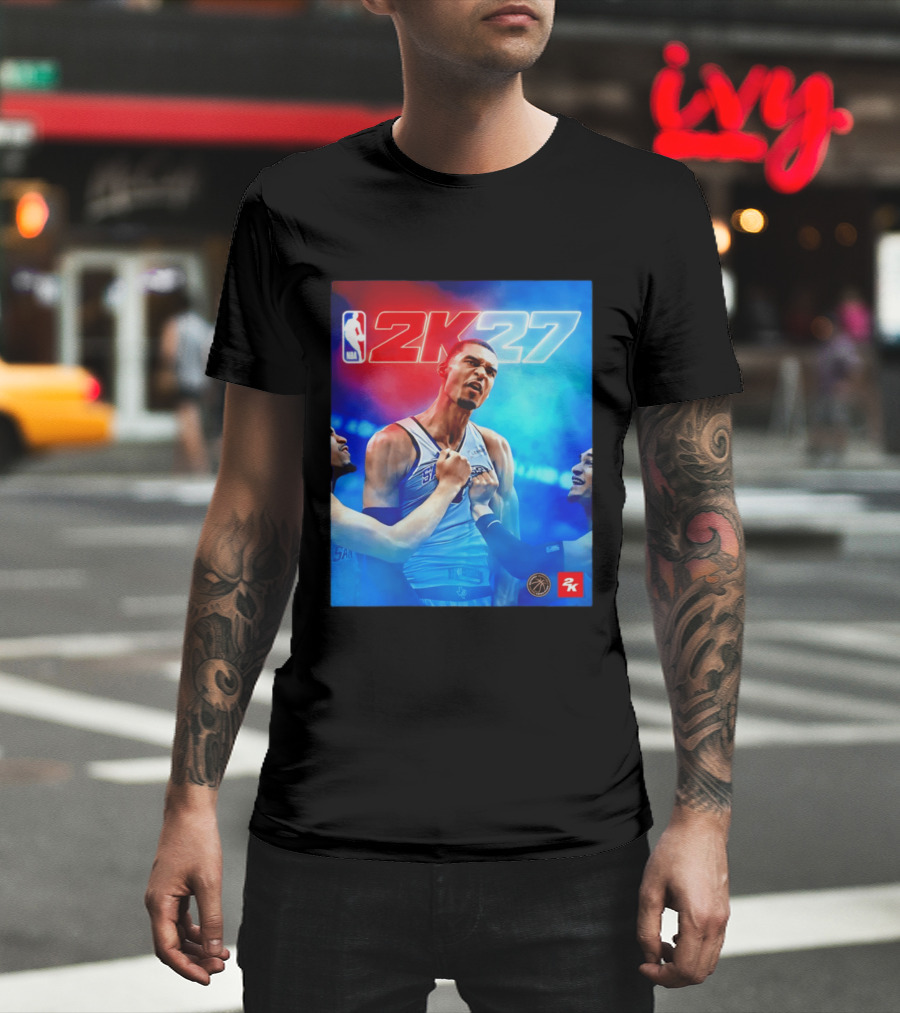 NBA 2K27 Victor Wembanyama San Antonio Spurs T-Shirt