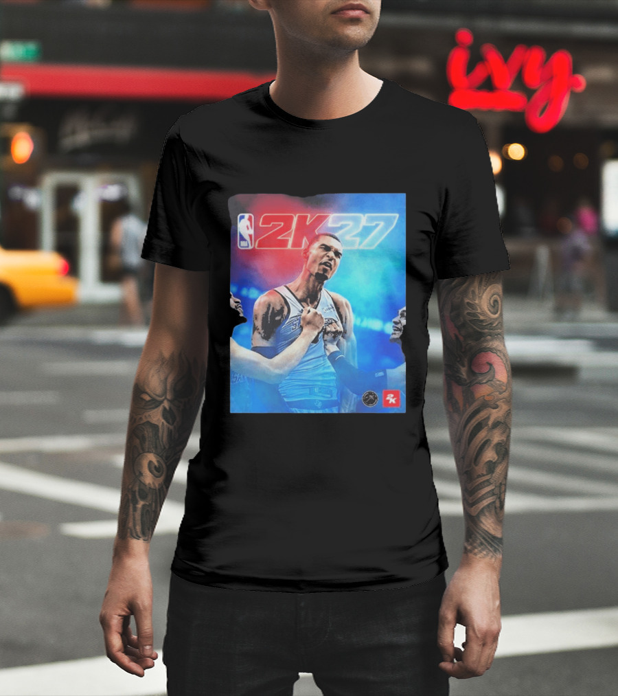 Victor Wembanyama NBA 2K27 Cover Athlete Basketball Gaming 2K Sports T-Shirt