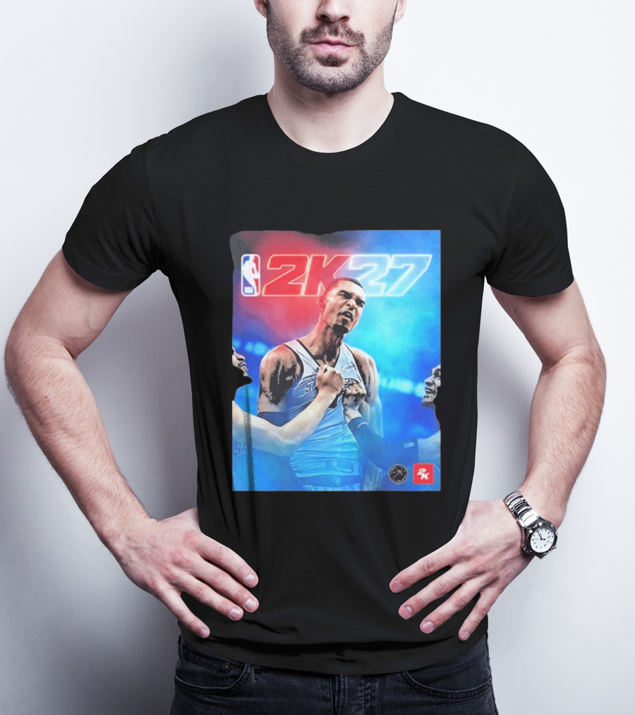 Victor Wembanyama NBA 2K27 Cover Athlete Basketball Gaming 2K Sports T-Shirt