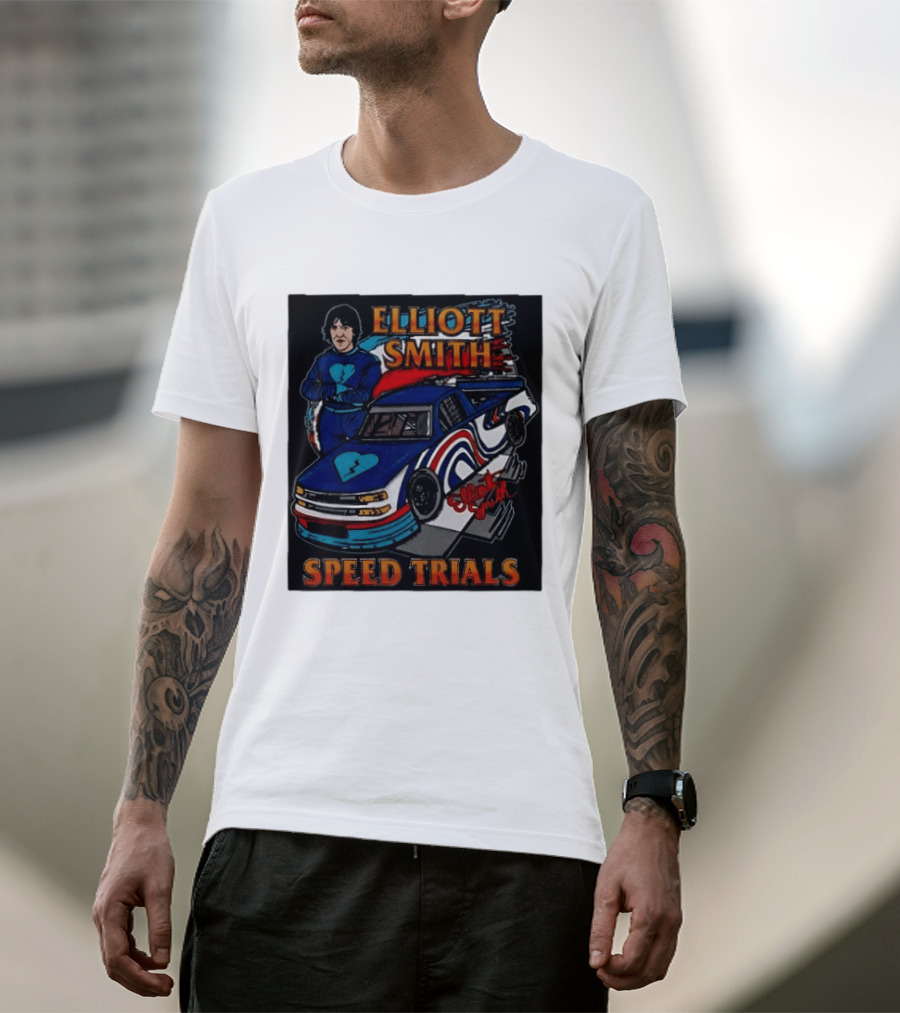 Elliott Smith Speed Trials Racing Car T-Shirt