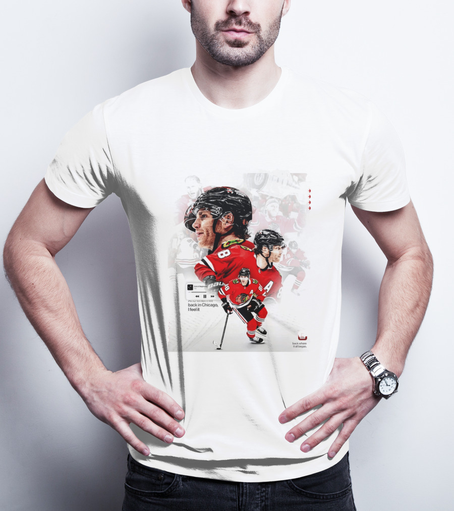 Patrick Kane Chicago Blackhawks Back Where It All Began End Of Beginning 88 T-Shirt