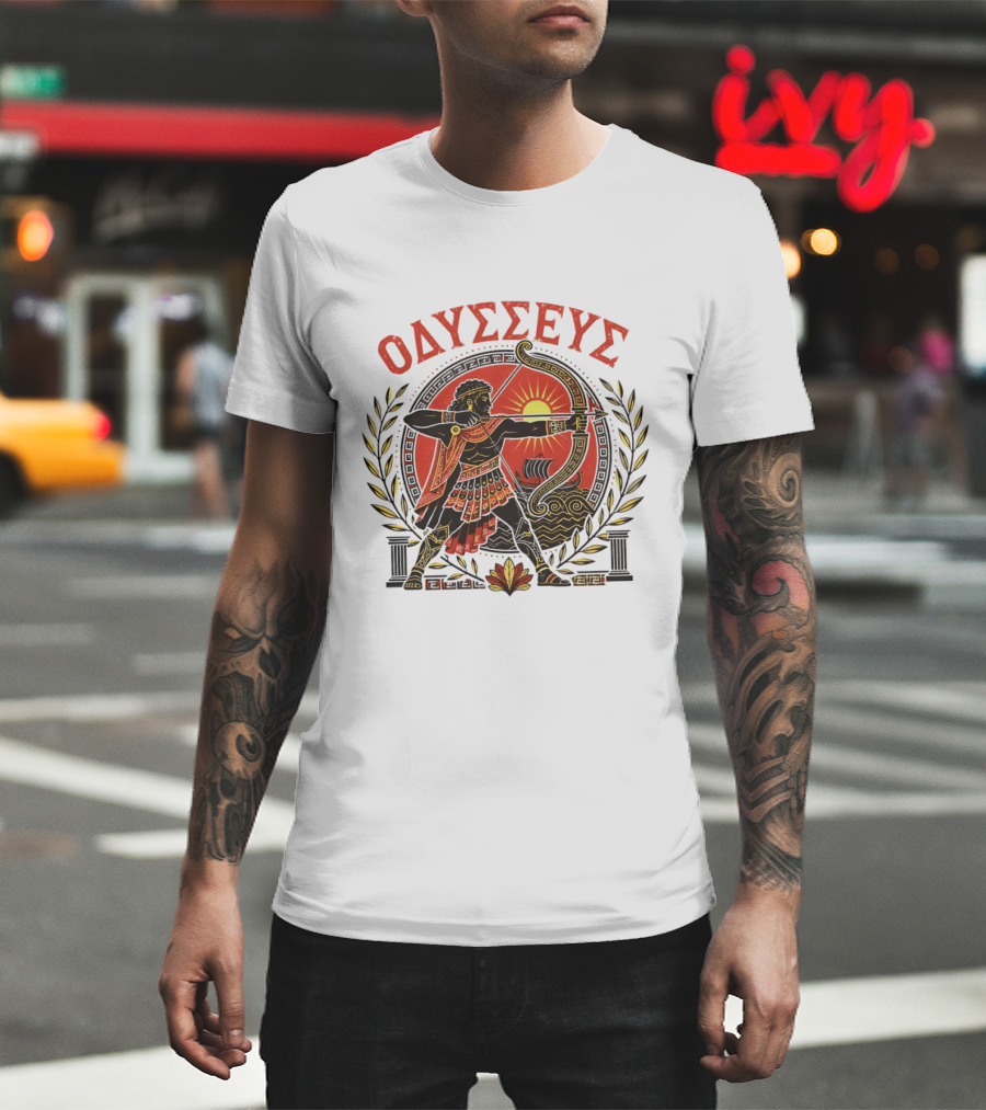 Odysseus Bow Greek Mythology Warrior Archery 2026 T-Shirt