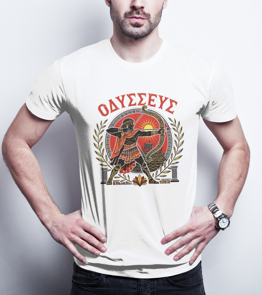 Odysseus Bow Greek Mythology Warrior Archery 2026 T-Shirt