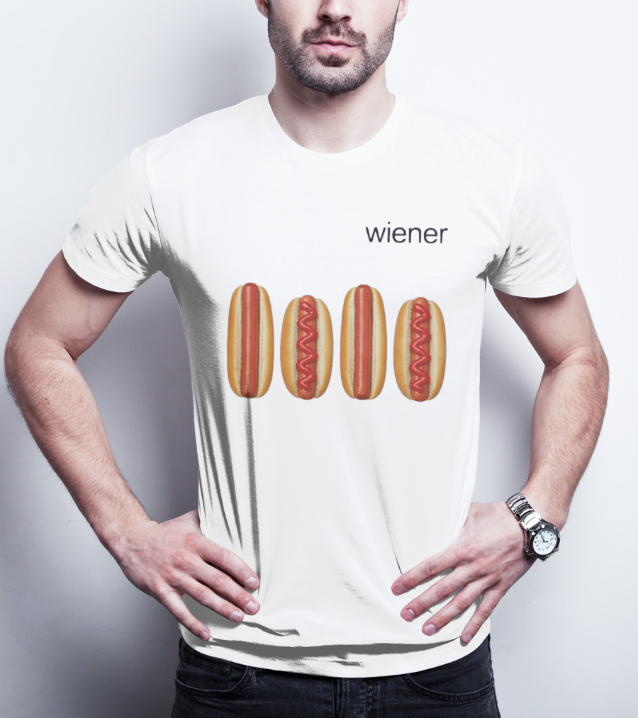 Wiener Hot Dog Ketchup Food Iconic Snack T-Shirt