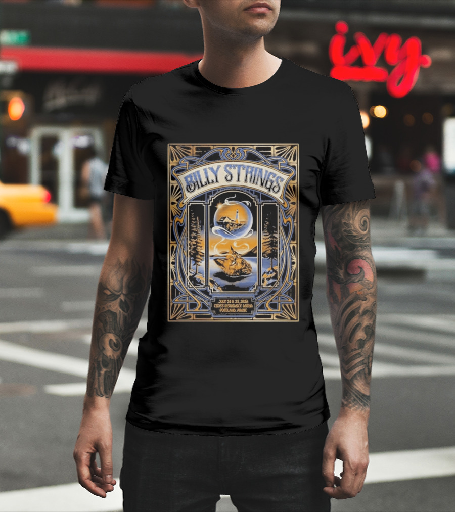 Billy Strings Cross Insurance Arena Portland Maine July 24 25 2026 Abigail Salvesen T-Shirt