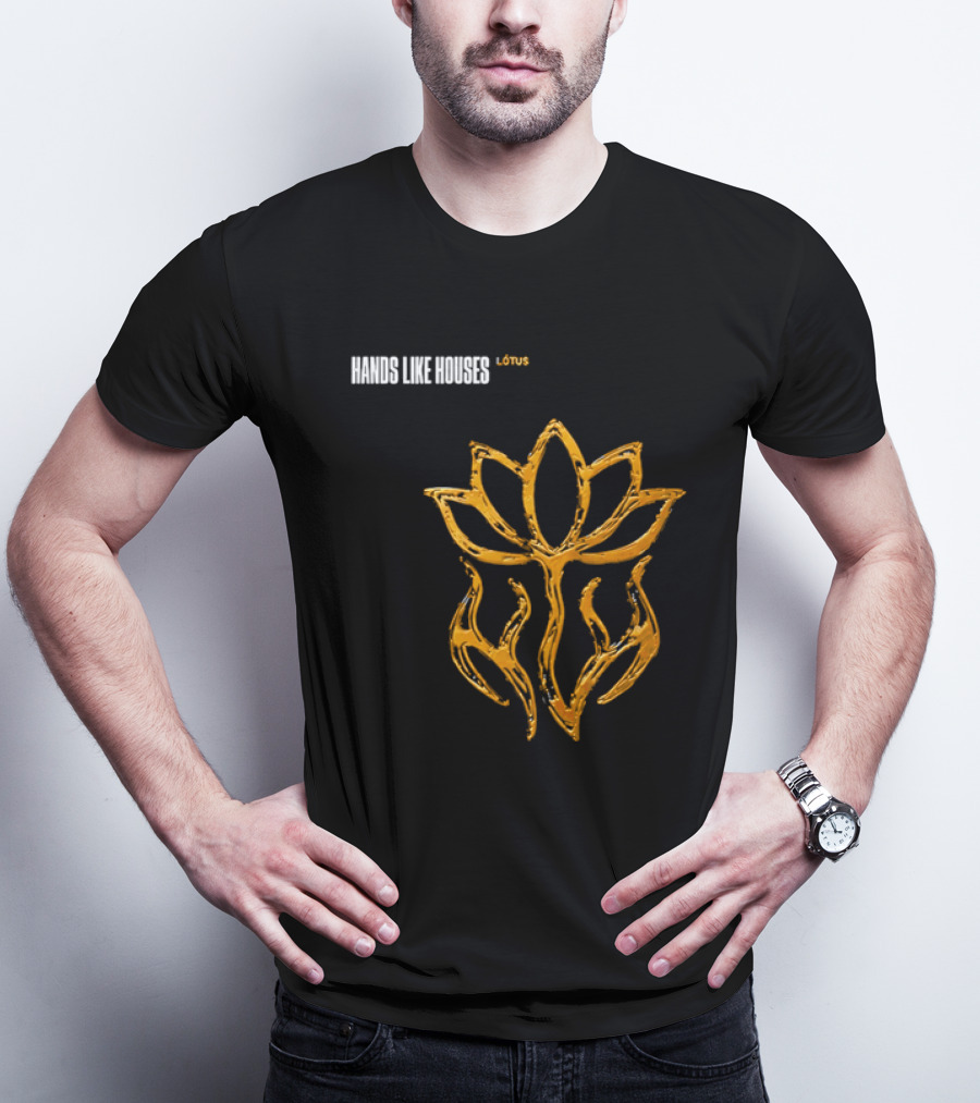 Hands Like Houses Lotus Symbol Yellow T-Shirt
