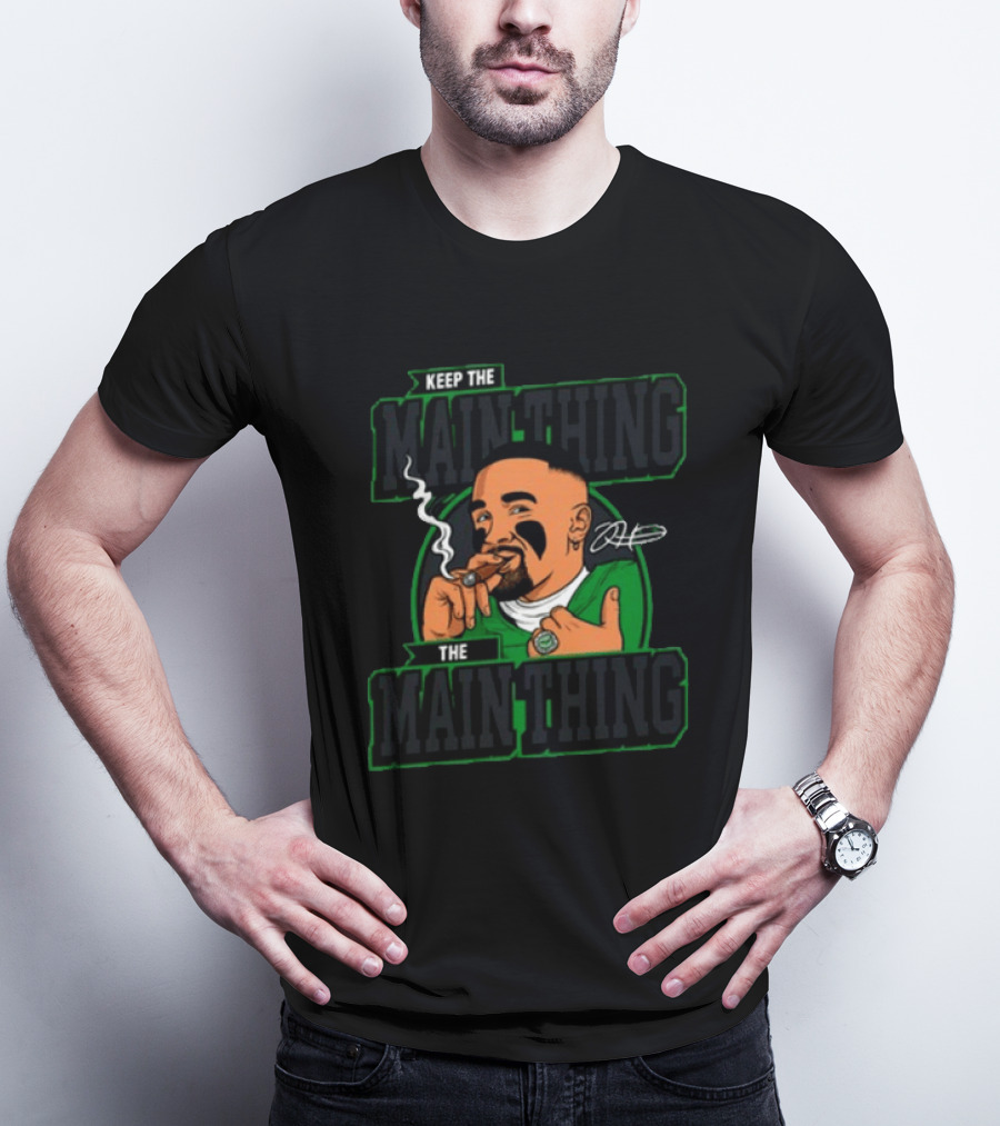 Keep The Main Thing Mascot Smoking Cigar Sports T-Shirt