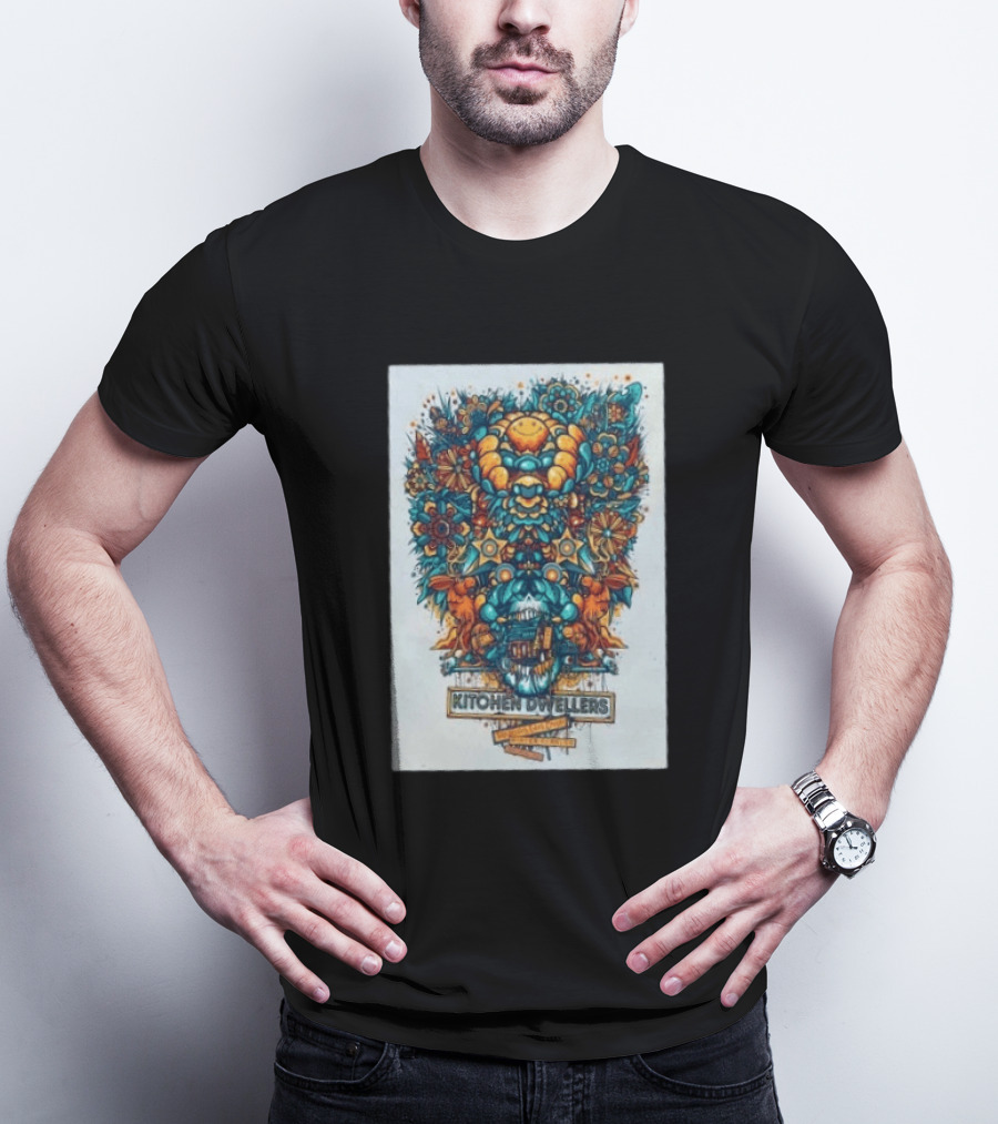 Kitchen Dwellers Winter Park CO July 24 25 2026 Tour Psychedelic Floral T-Shirt